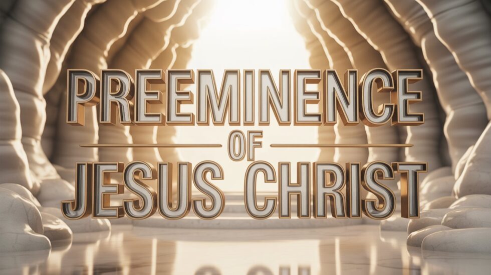 The Preeminence of Jesus Christ: Bible Study