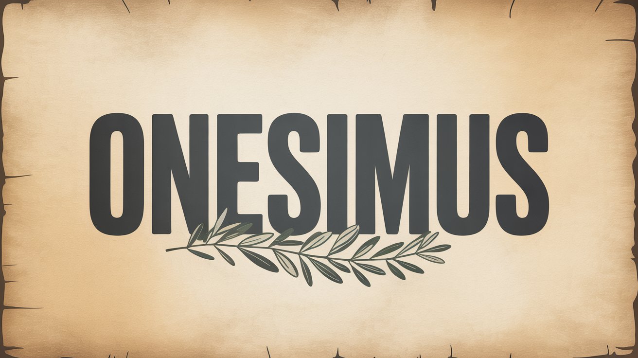 Onesimus in the Bible: Redemption and Restoration