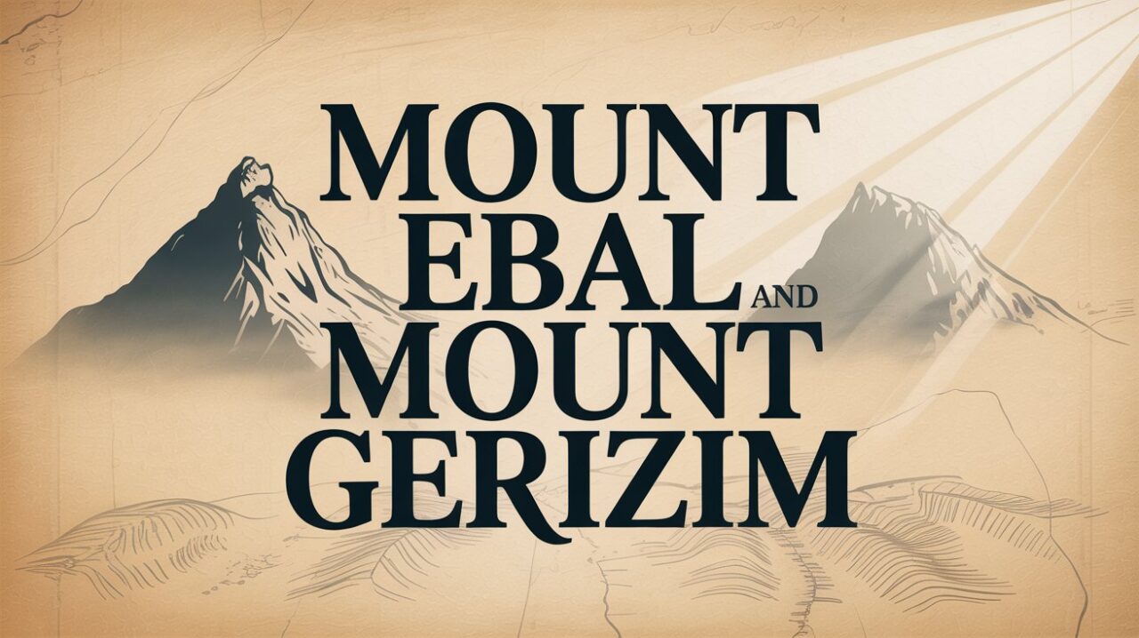 Mount Ebal and Mount Gerizim: Covenant and Choice